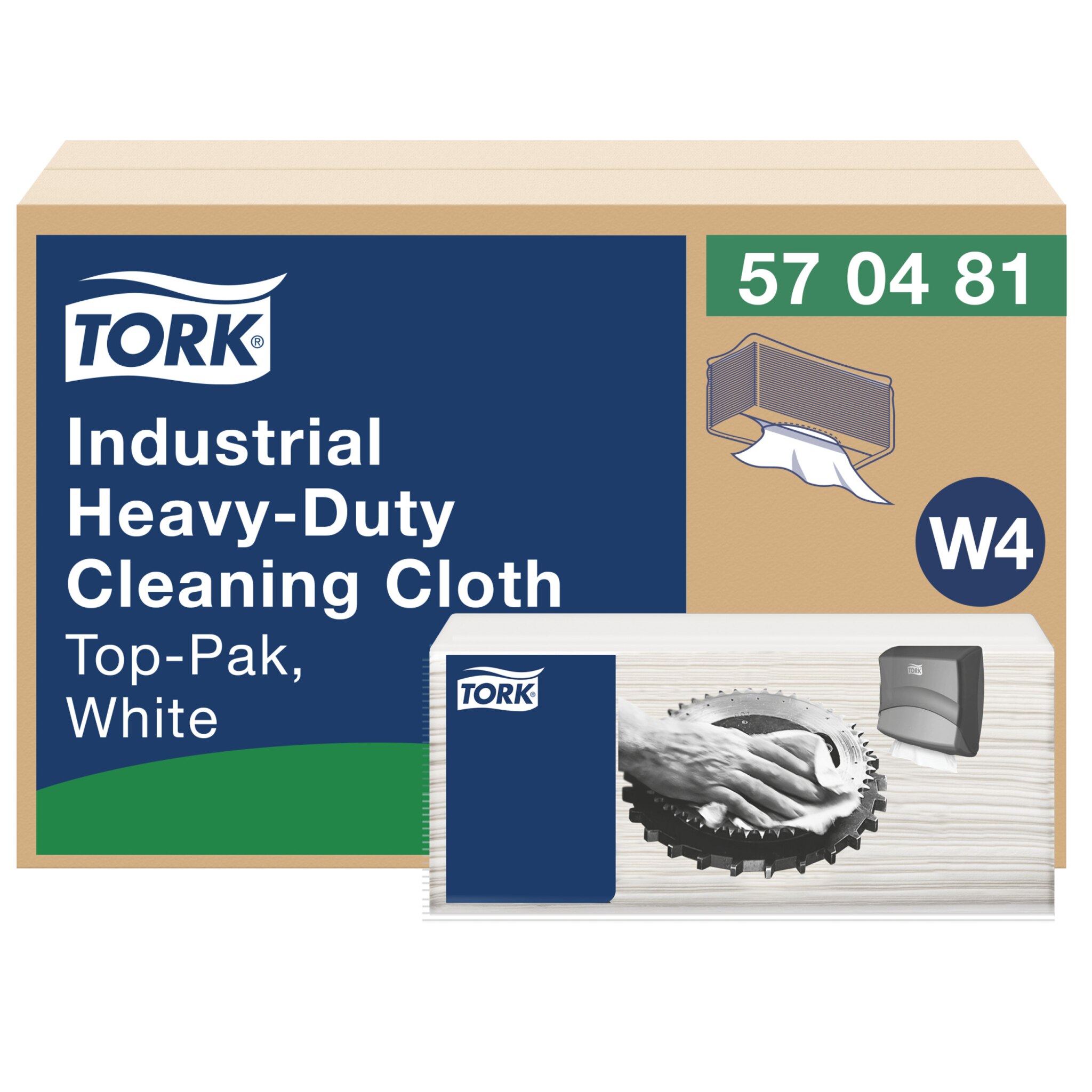 Tork Industrial Cleaning Cloth Gray W4