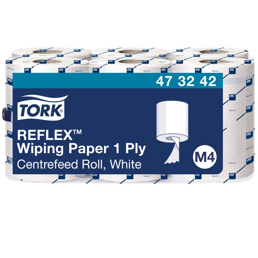 Tork Reflex™ Centrefeed Paper Towel and Dispenser White and Turquoise M4