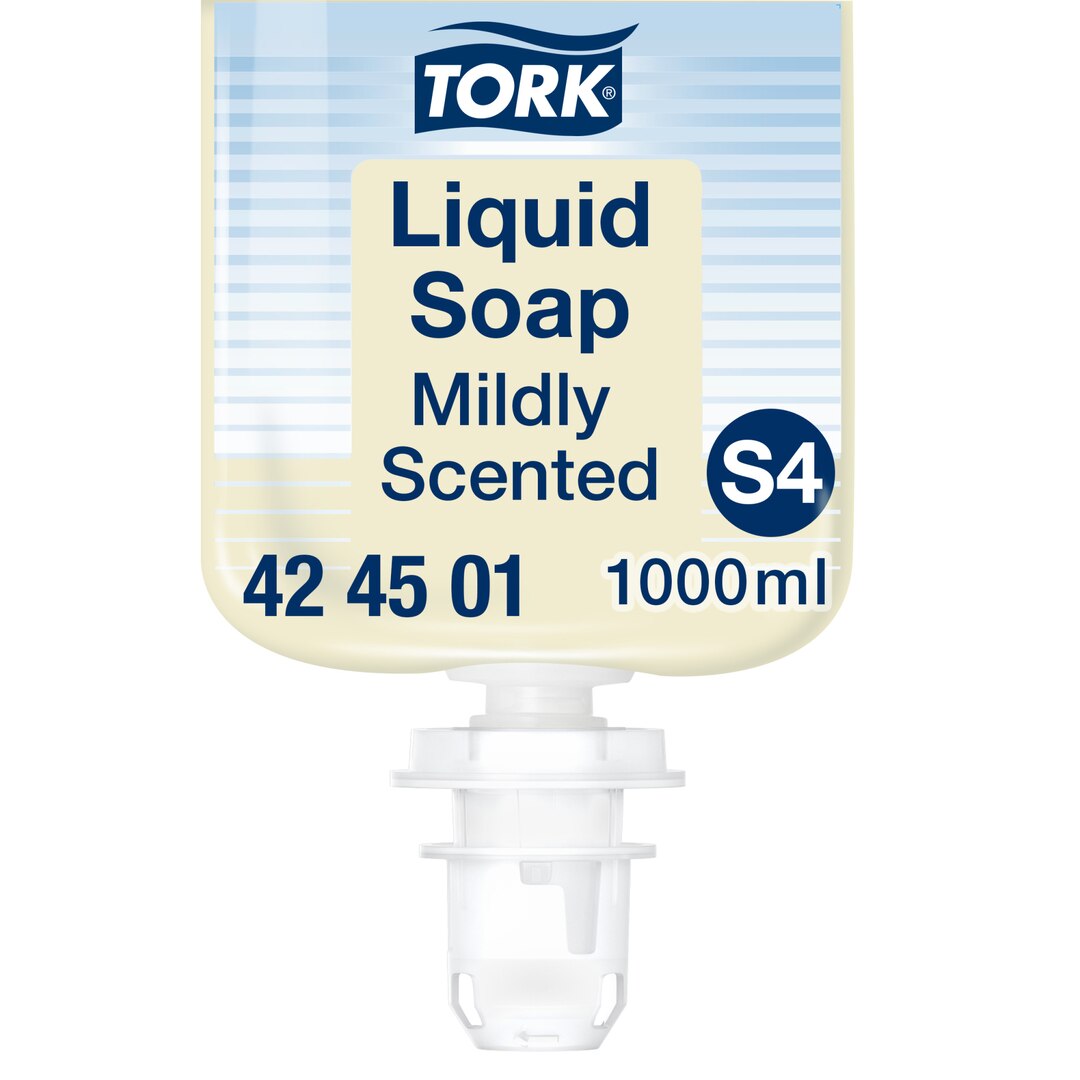 Tork Soap and Sanitiser Dispenser White S4