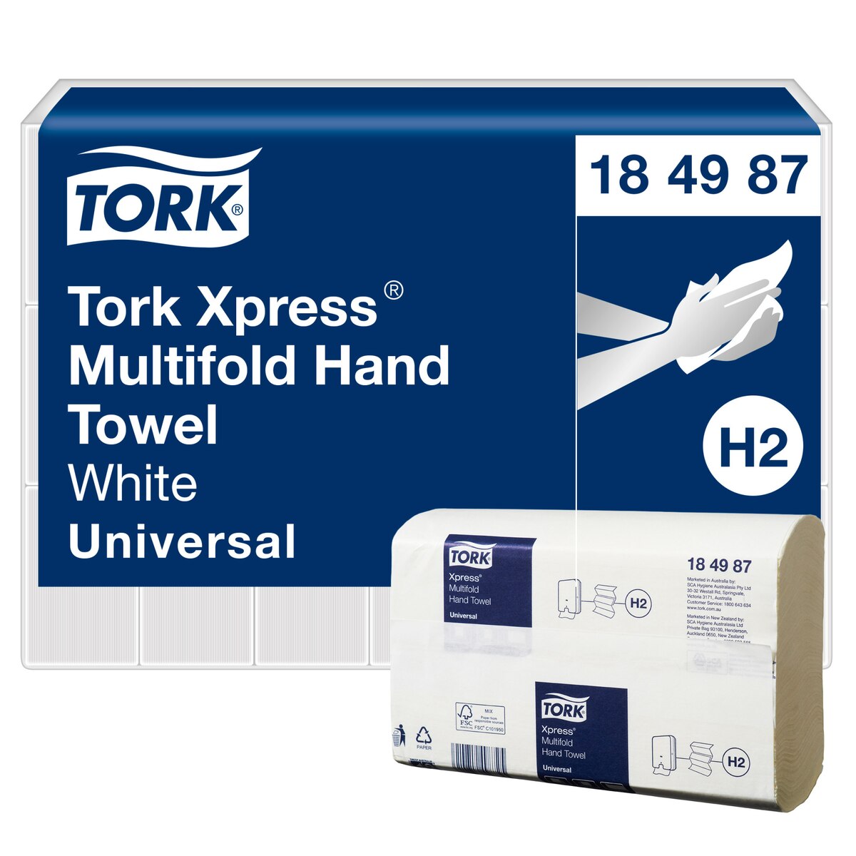 Tork Xpress® Multifold Hand Towel Dispenser White H2