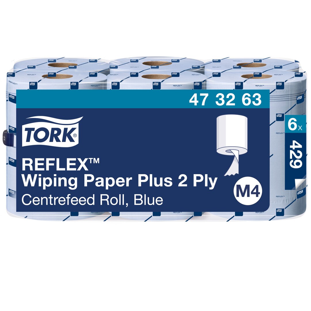 Tork Reflex™ Centrefeed Paper Towel and Dispenser White and Turquoise M4